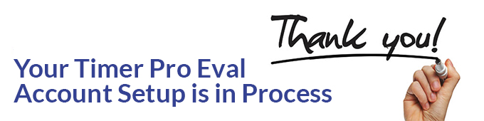 Evaluation Offer Confirmation - Timer Pro Professional